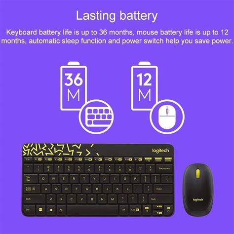 Logitech Wireless Mk240 Mouse And Keyboard Combo Nano