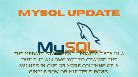 Mysql Update Statement Youtube