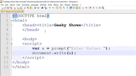 Prompt Method Getting Input From User In Javascript Hindi Youtube