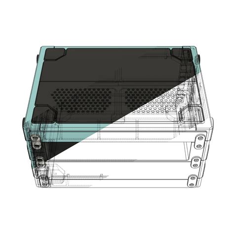 Rack De Servidor Modular De 10 Modelo Gratuito Para Impressão 3d