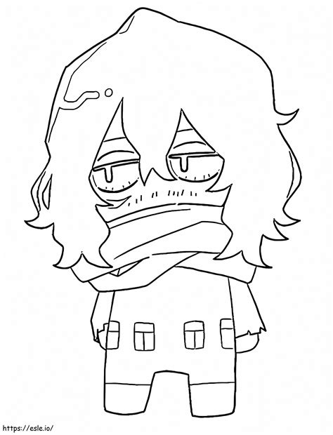 Chibi Shota Aizawa Coloring Page
