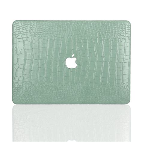Faux Crocodile Mint Green Macbook Case Belkcase