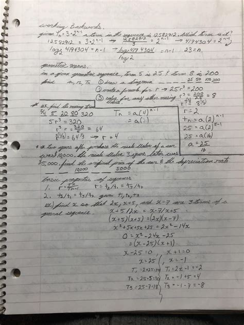 Math Notes Rhandwriting