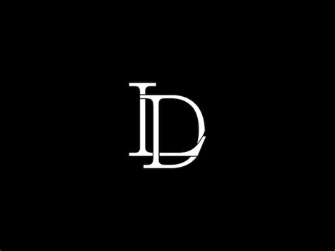 Ld ロゴのデザイン プレミアムベクター