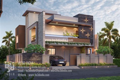 3d Bungalow Elevation 3d Renderings For Bungalow Elevations By
