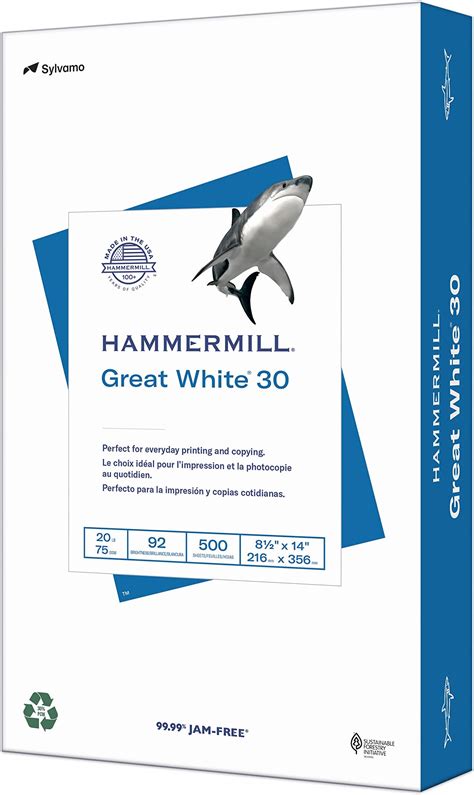 Hammermill 086704 Papel Para Impresora 30 Papel Reciclado 8 5 X 14