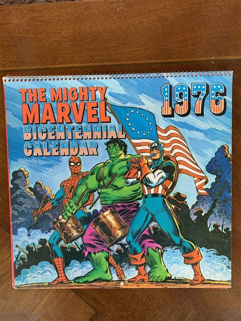 Mighty Marvel Bicentennial Calendar Marvel Calendar Marvel