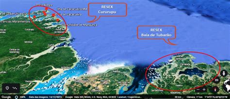 Localização Das Resex Marinhas De Cururupu E Da Baía De Tubarão