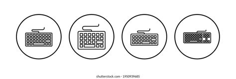 Keyboard Icon Set Keyboard Vector Symbol Stock Vector Royalty Free 1950939685 Shutterstock