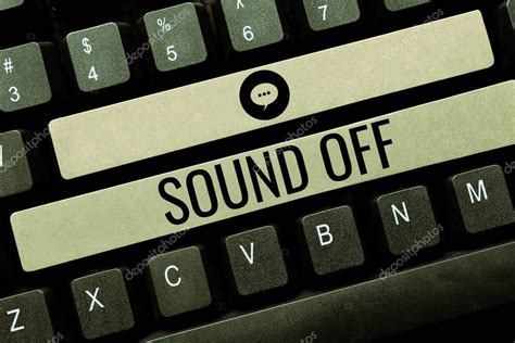 Texto De Escritura Sonido Apagado Concepto Que Significa No Escuchar