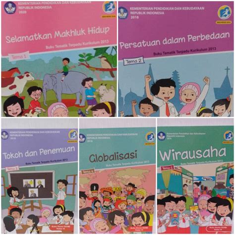 Jual Buku Siswa Paket Tematik Kelas 6 Tema 1 Sampai Tema 5 K13