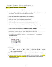 Lab2 CSIT111 Autumn 2022 Docx Faculty Of Computer Science And