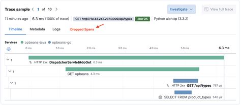 Apm Design Visualization Of Dropped Spans Stats · Issue 107361