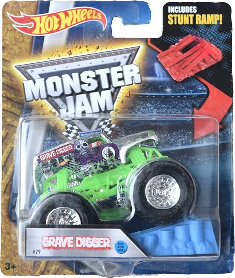 Hot Wheels Monster Jam Grave Digger Stunt Ramp 29 Toys