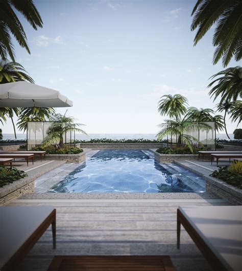 Pool Area On Behance