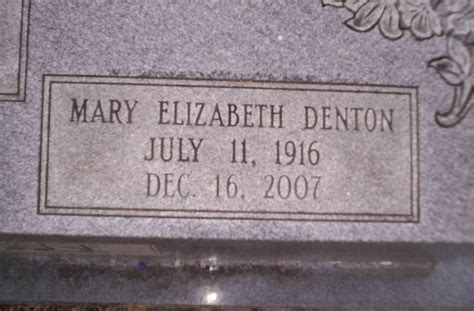 Mary Elizabeth Denton Carden Find A Grave Memorial
