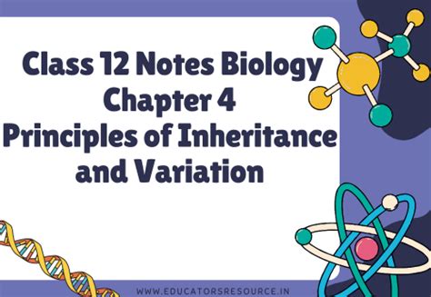 Notes Class 12 Biology Chapter 4 Principles Of Inheritance And