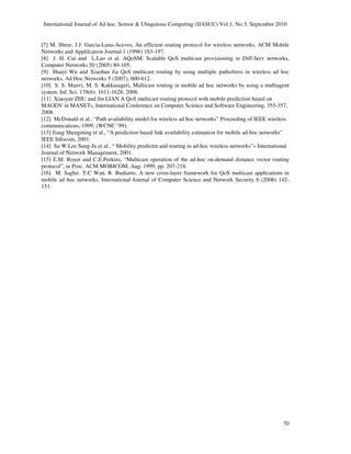 Adaptive QoS Multicast Routing With Mobility Prediction In MANETs PDF