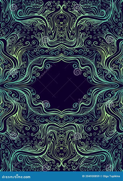 Psychedelic Frame Vector Illustration 32714436