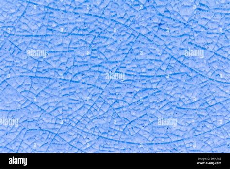 Abstract Of Blue Crack Ceramic Tile Glazed Tile Texture Background