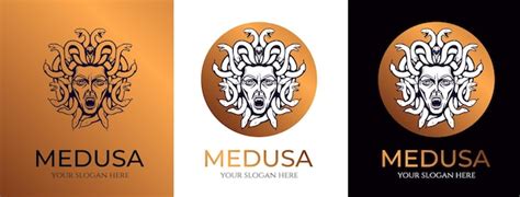 Medusa Gorgon Logo Cabeça De Uma Mulher Com Cobras Amuleto Protetor