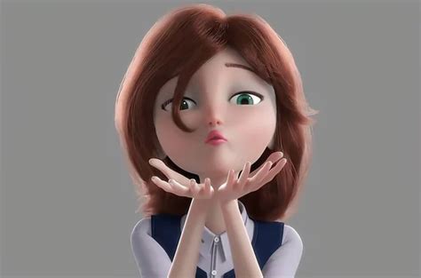 Girls Young 3d Model Animation