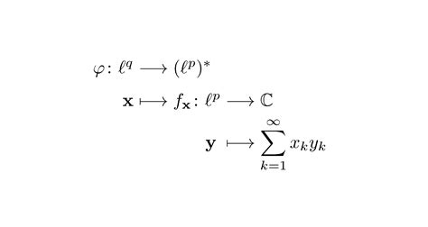 Math Mode Aligning Definition Of A Function That Maps Into A Function Space Tex Latex