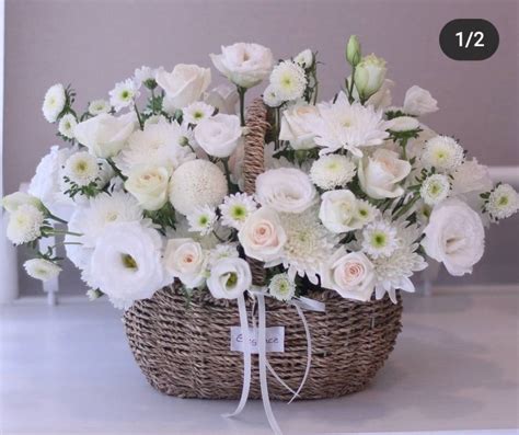 추모꽃바구니49제꽃바구니국화꽃바구니대형꽃바구니부산꽃집거제동꽃집사직동꽃집세인트플라워 네이버 블로그