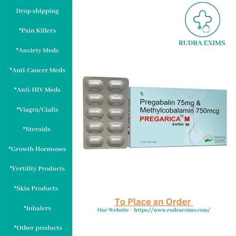 Methylcobalamin 750mcg Pregabalin 75mg 10 10 Capsules At ₹ 600 Strip In Nagpur