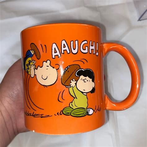 Peanuts Dining Peanuts Orange Lucy Charlie Brown Ceramic Mug Poshmark