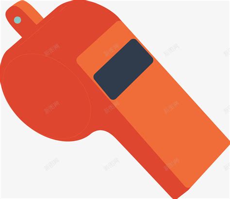 橘红色比赛裁判哨子矢量图png图片免费下载 素材0qvgqgpkv 新图网