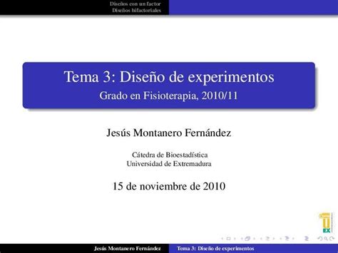 PDF Tema Diseño de experimentosmatematicas unex es jmf Archivos Diseño experimentos