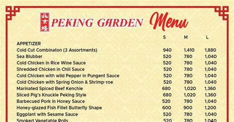 Peking Gardens Derry Menu Fasci Garden