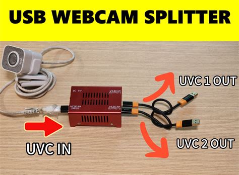 Usb Camera Splitter Turn One Uvc Webcam Into Two Out