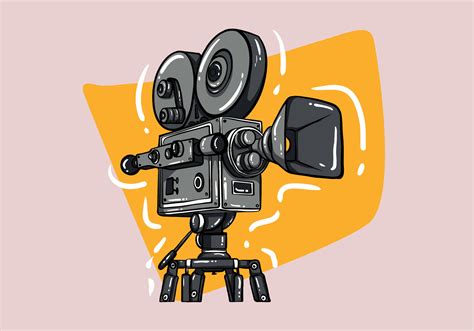 Cine Pel Cula C Mara Lado Ver Modelo En Dibujos Animados Y Cl Sico