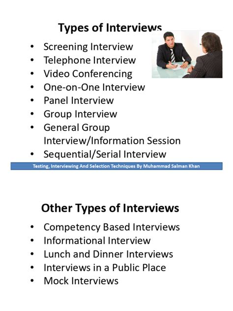 Interviewing And Selection Techniques Pdf Interview Social Psychology
