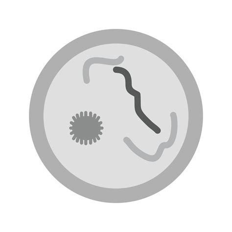 Magnified Bacteria Flat Greyscale Icon 15653663 Vector Art At Vecteezy