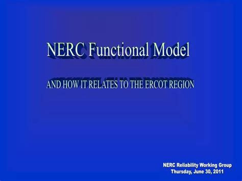 Ppt Nerc Functional Model Powerpoint Presentation Free Download Id