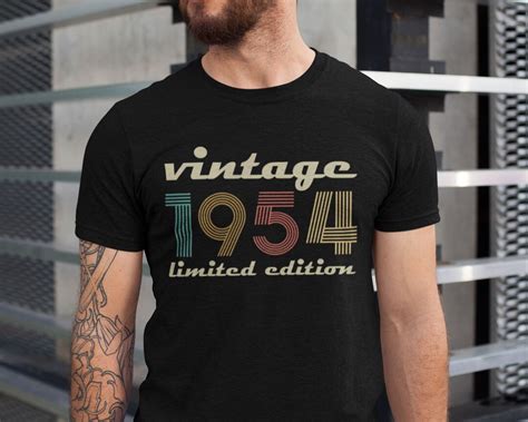 Vintage 1954 T Shirt 70th Birthday T Shirt Vintage 1954 Birthday