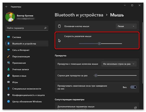 Настройка мыши в Windows 11