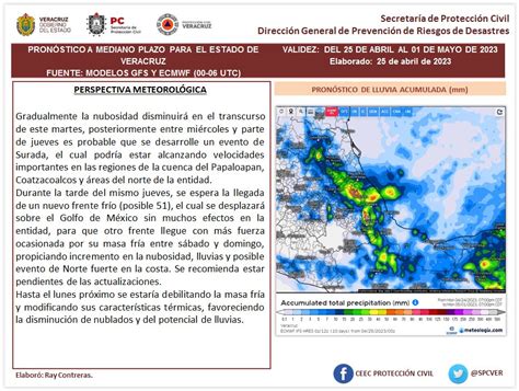 MeteorologíaSPCVer on Twitter Boletín semanal válido del de Abril al de Mayo de