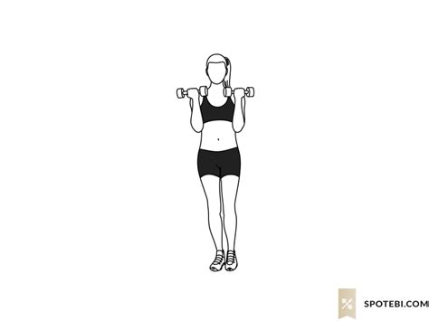 Bicep Curls In Lunge Position