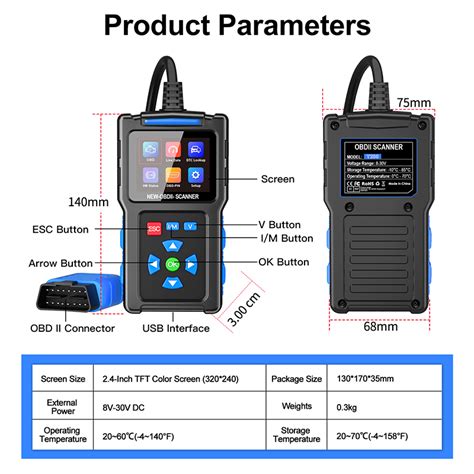 T200 Obd2 Car Scanner Perodua Proton Troubleshooter Diagnostic Fault