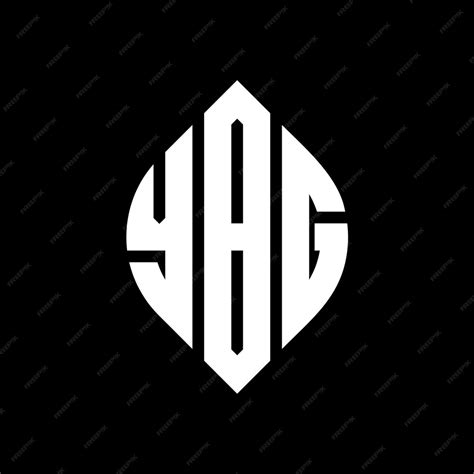 Premium Vector Ybg Circle Letter Logo Design With Circle And Ellipse Shape Ybg Ellipse Letters