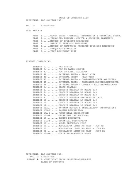 Tac Systems Inc Device Database