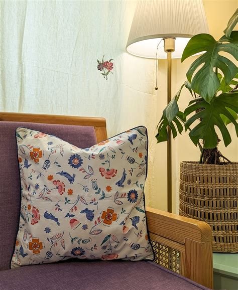Blue Bunny Cushion Cover Goboho