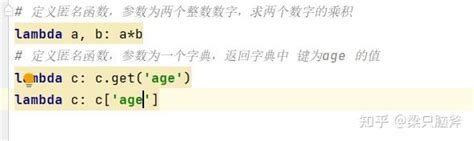 Python 函数进阶 匿名函数 知乎