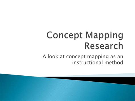Concept Mapping Research PPTX Education