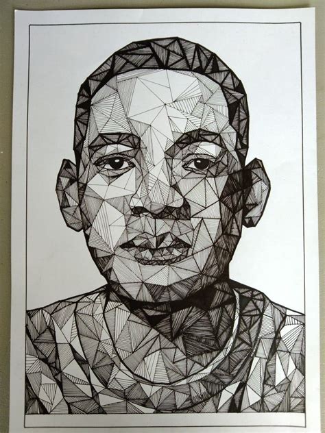 Geometric Portrait Geometric Portrait Geometric Face Geometric