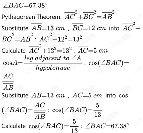 Solved Calculate The Size Of Angle BAC Math